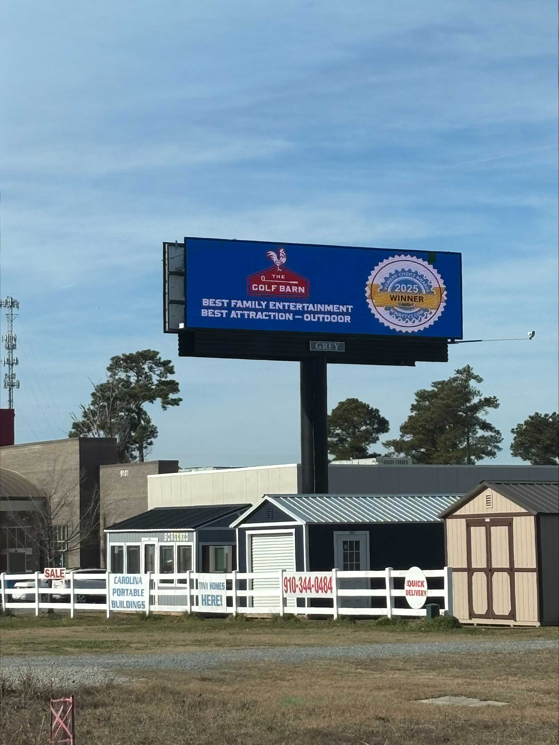 Golf Barn Grows in Wilmington, NC with Grey Outdoor Billboard Advertising
